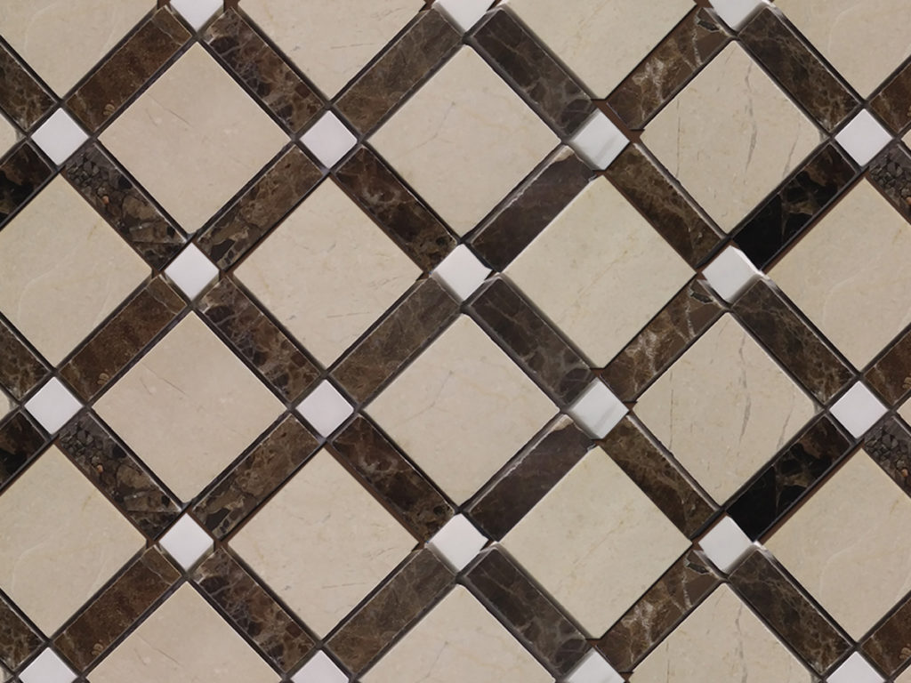 Emperador Diamond Square | Price Stone